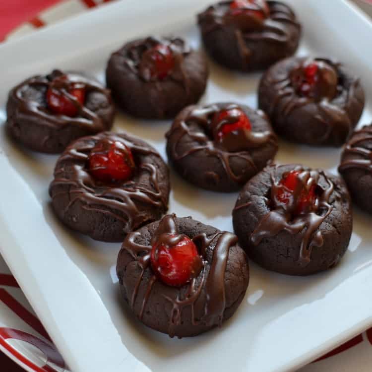 Double Chocolate Cherry Cookies | Small Town Woman