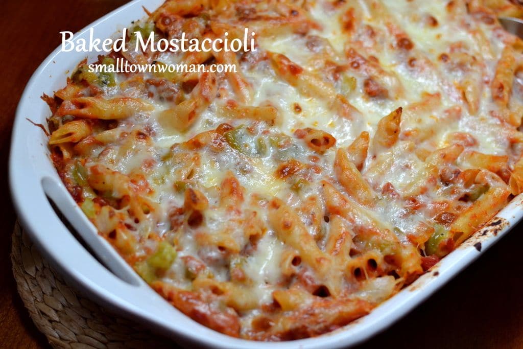 Baked Mostaccioli | Small Town Woman