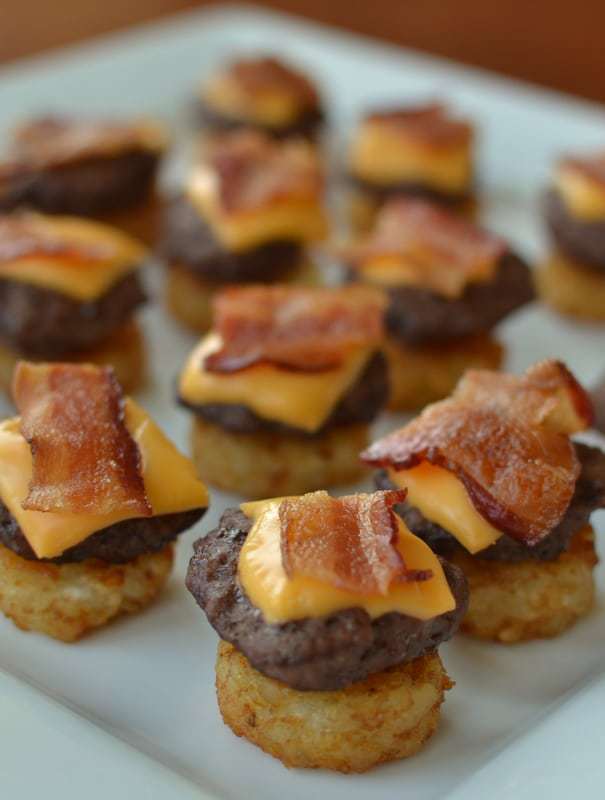 Mini Bacon Cheeseburger Bites | Small Town Woman