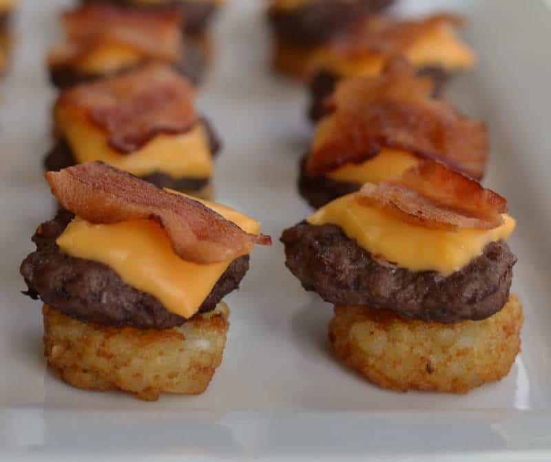 Mini Bacon Cheeseburger Bites | Small Town Woman