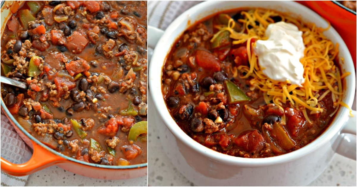 Thick Hearty Chili Recipe | Small Town Woman
