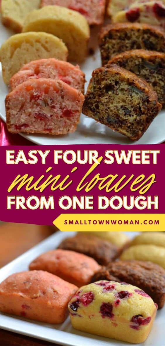 Four Sweet Mini Loaves from One Dough - Small Town Woman