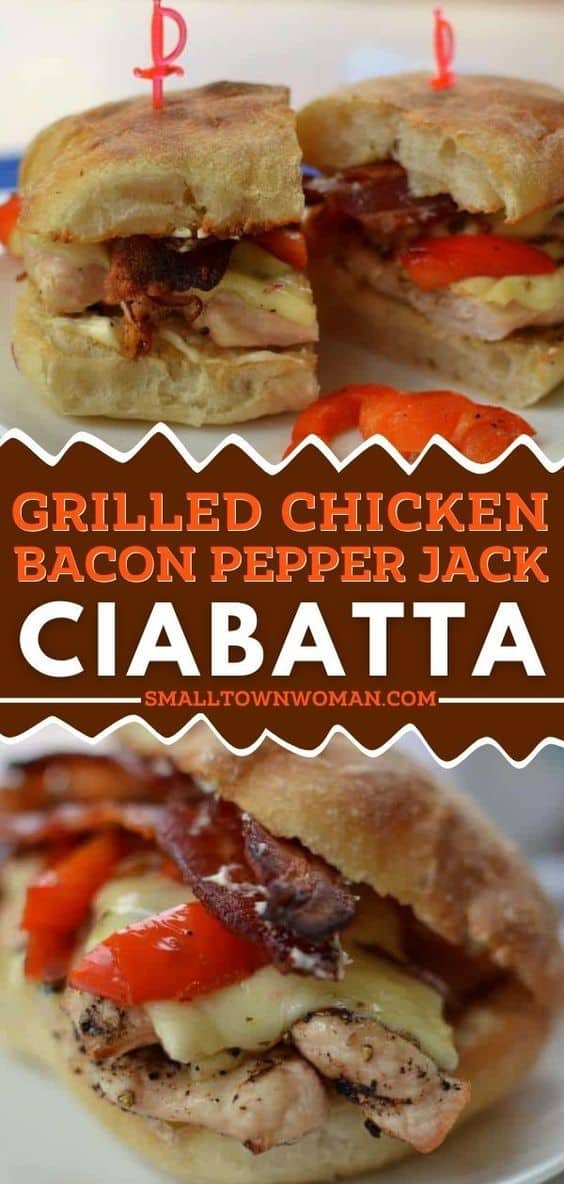 Grilled Chicken Sandwich with Bacon | Small Town Woman