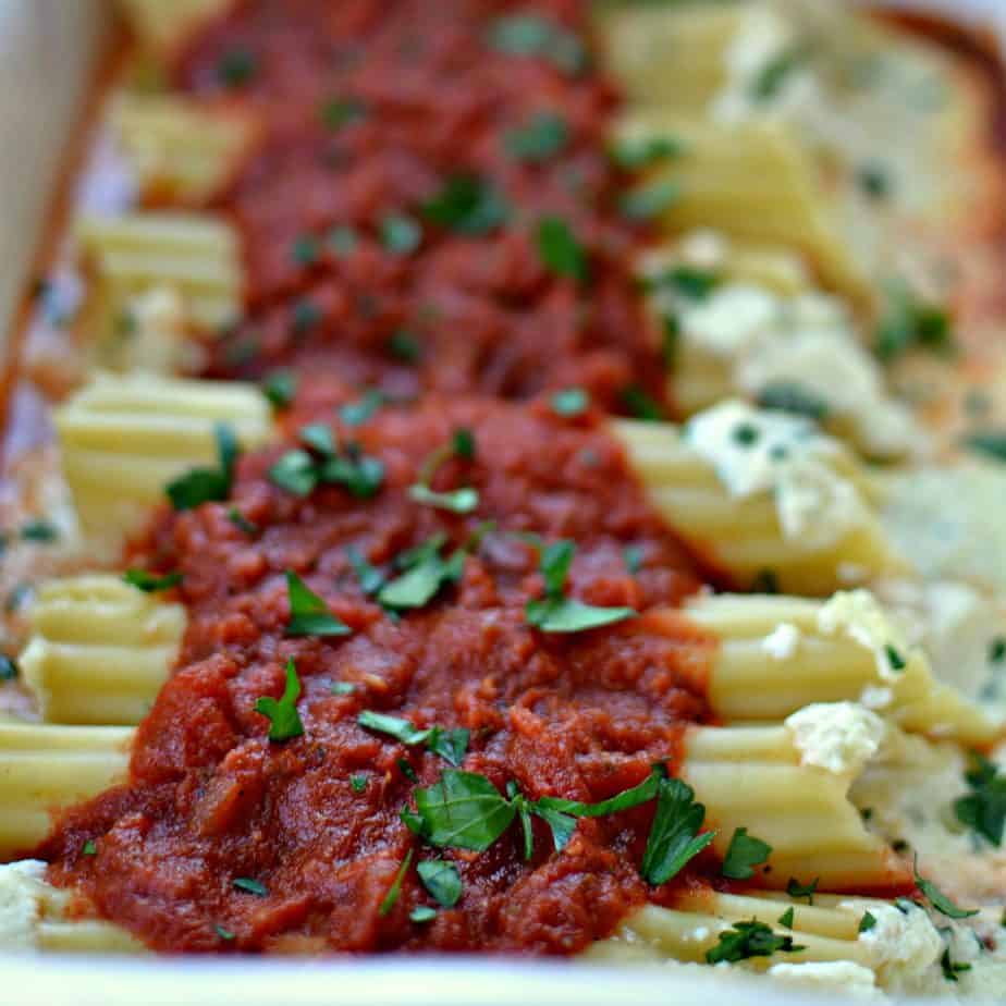 Three Cheese Manicotti Recipe | Small Town Woman