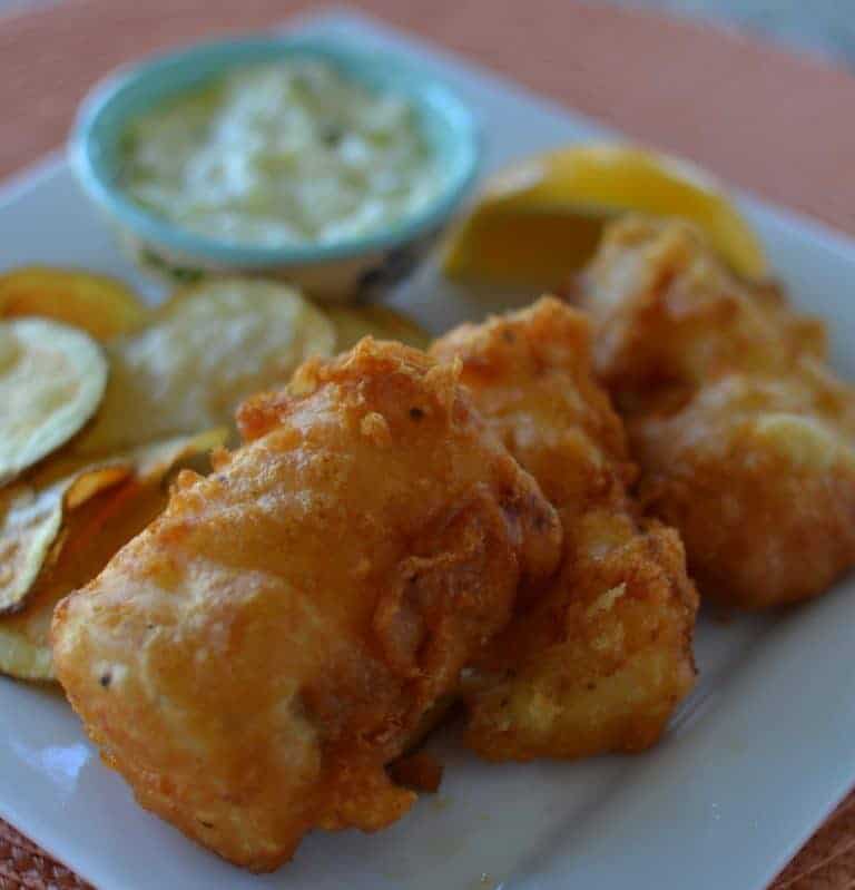 Beer Battered Fried Cod with Fresh Chips - Small Town Woman