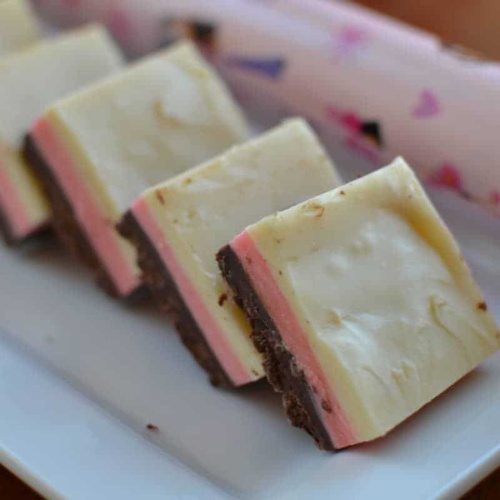 Easy Microwave Neapolitan Fudge - Small Town Woman