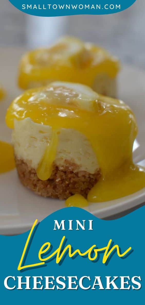 Mini Lemon Cheesecake Bites | Small Town Woman