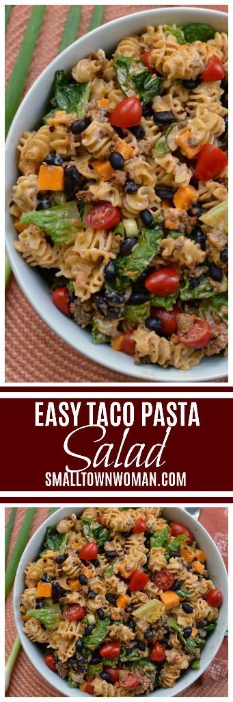Easy Taco Pasta Salad | Small Town Woman