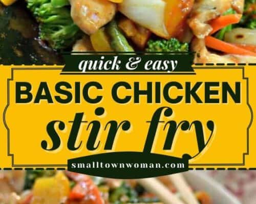 Easy Basic Chicken Stir Fry Small Town Woman