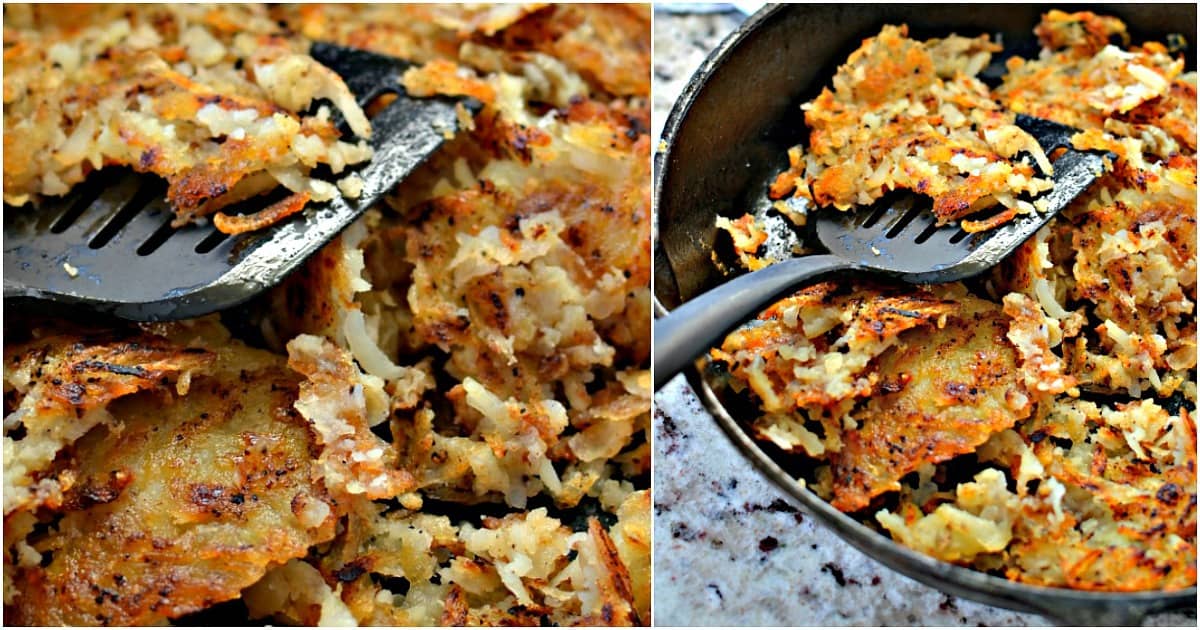 Homemade Hash Browns - Crispy Golden Brown Edges