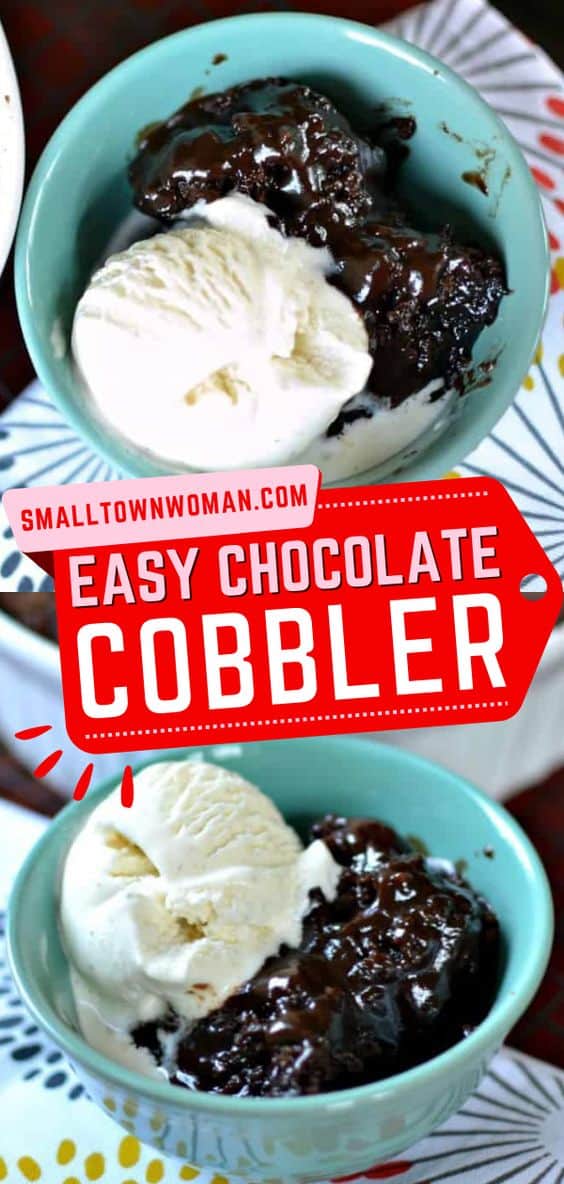 Chocolate Cobbler (A Classic Southern Fudgy Chocolate Dessert)