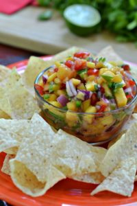 Fresh Peach Salsa Ready in Under Ten Minutes