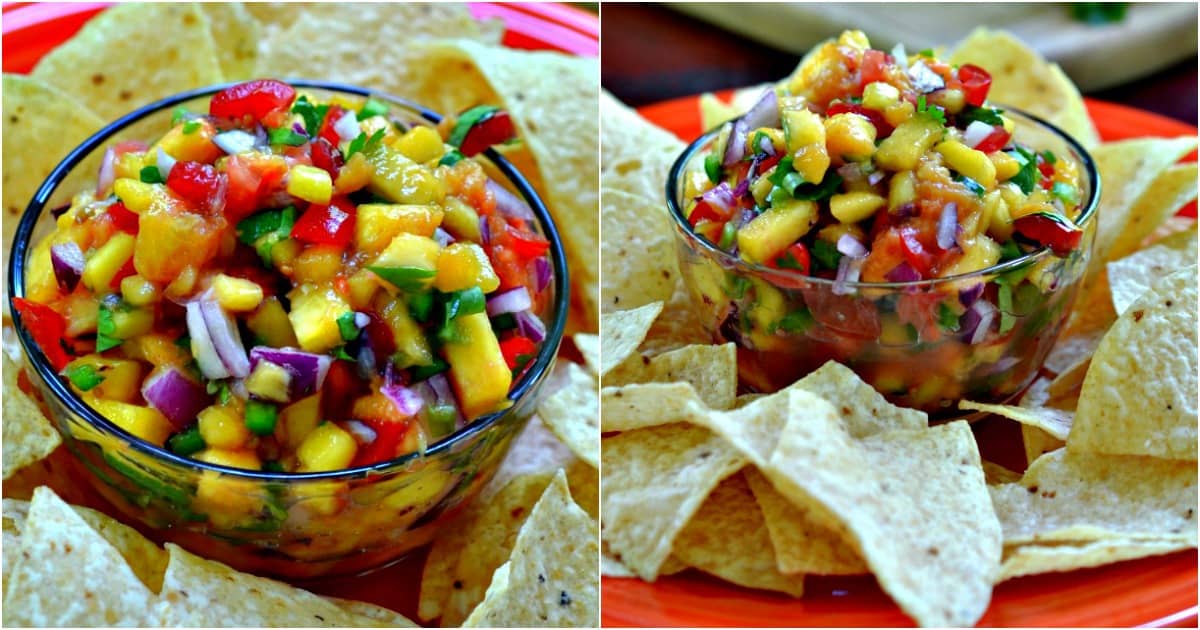 Fresh Peach Salsa Ready in Under Ten Minutes
