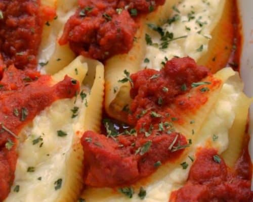 Ricotta Stuffed Shells | Small Town Woman