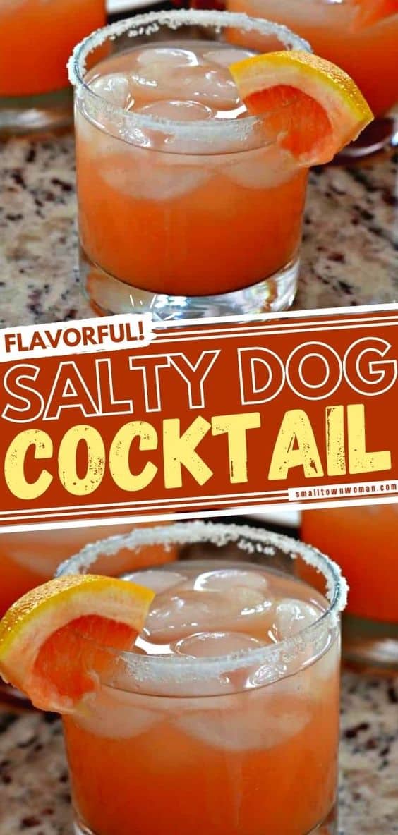 3-Ingredient Salty Dog Cocktail Recipe | Small Town Woman