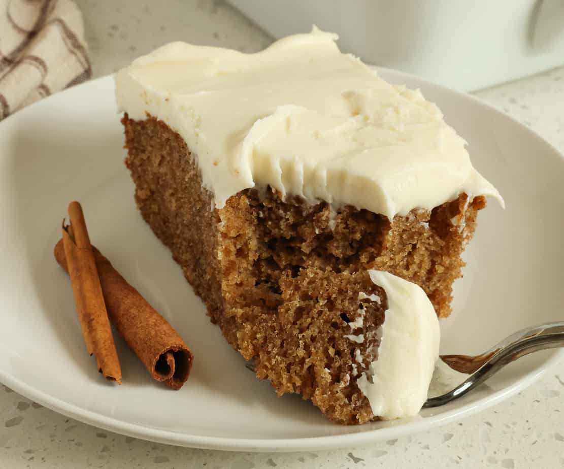 Moist Spice Cake with Cream Cheese Frosting