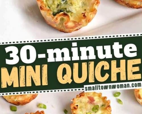 How to Make Homemade Mini Quiche | Small Town Woman