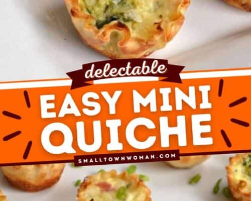 How to Make Homemade Mini Quiche | Small Town Woman