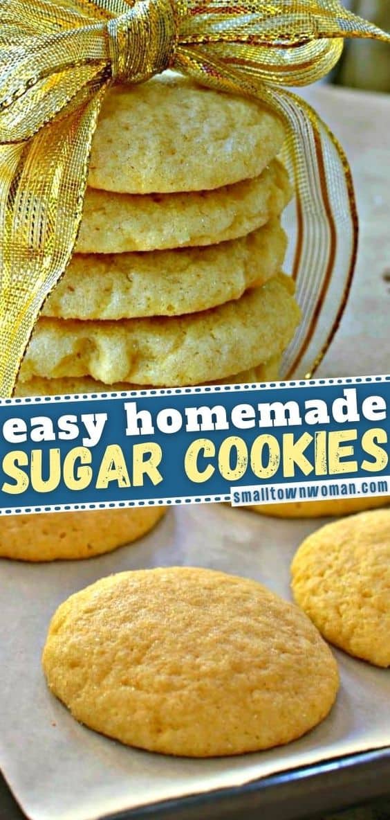 Easy Homemade Sugar Cookies | Small Town Woman