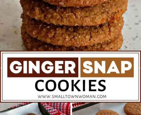 How to Make Homemade Ginger Snaps | Small Town Woman