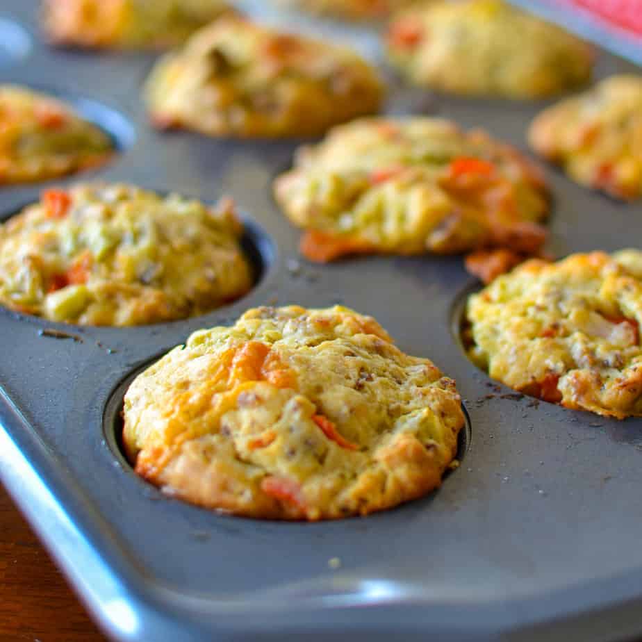 Cheesy Breakfast Muffins