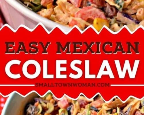 Easy Mexican Coleslaw - Small Town Woman