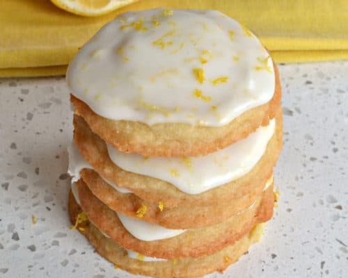 Iced Lemon Cookies - Small Town Woman