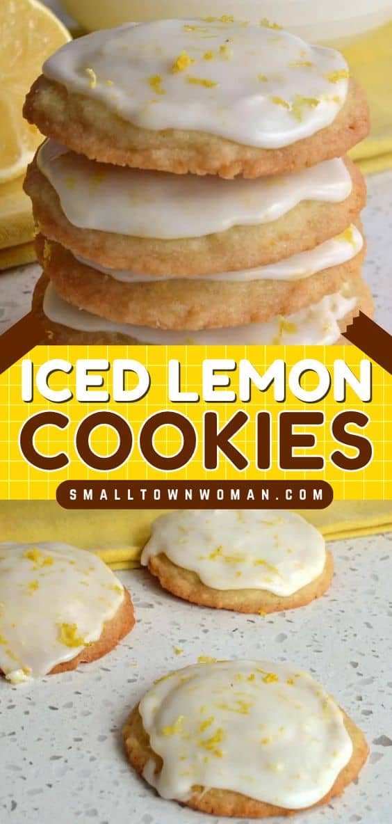 Iced Lemon Cookies - Small Town Woman