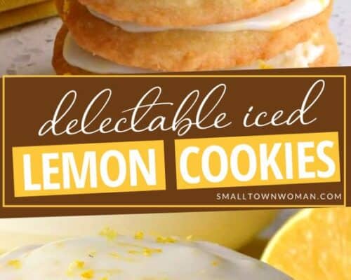 Iced Lemon Cookies | Small Town Woman