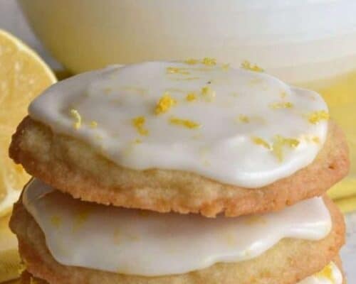 Iced Lemon Cookies - Small Town Woman