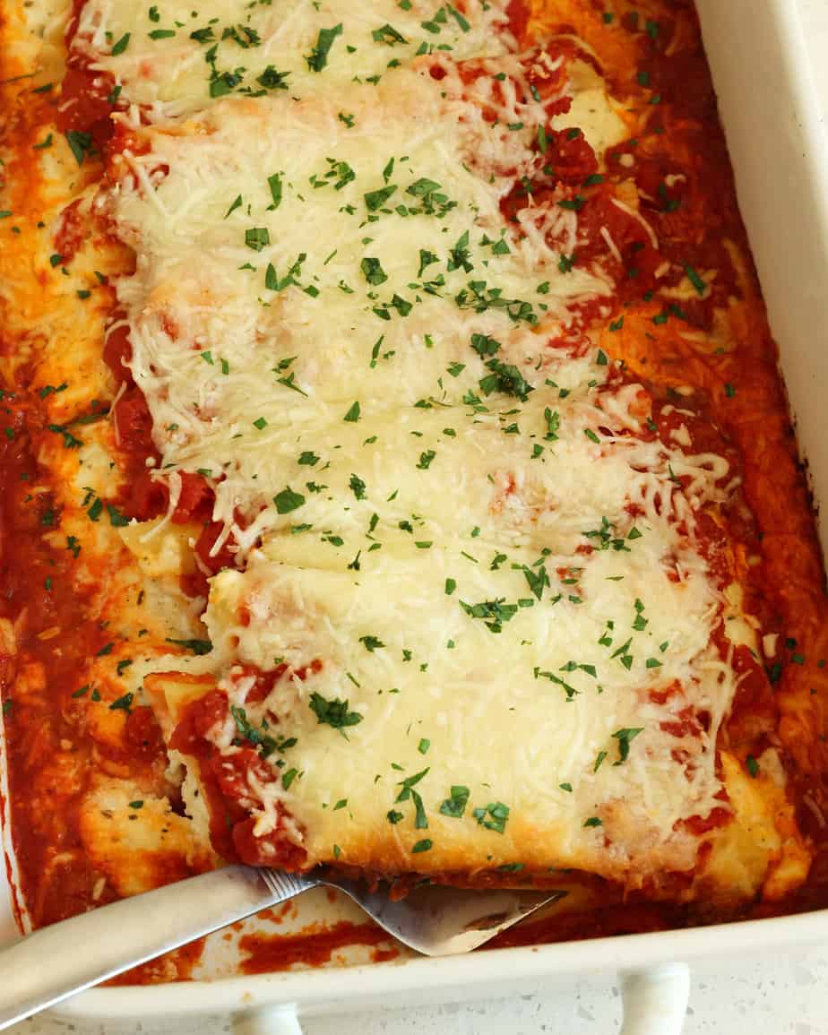 Three Cheese Manicotti