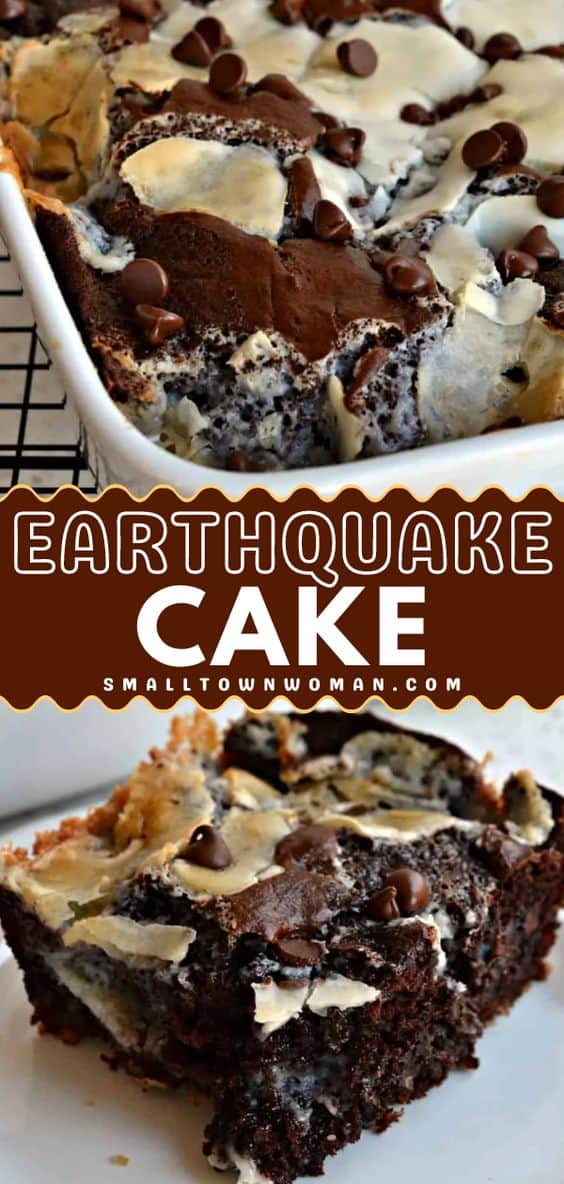 Earthquake Cake Recipe | Small Town Woman