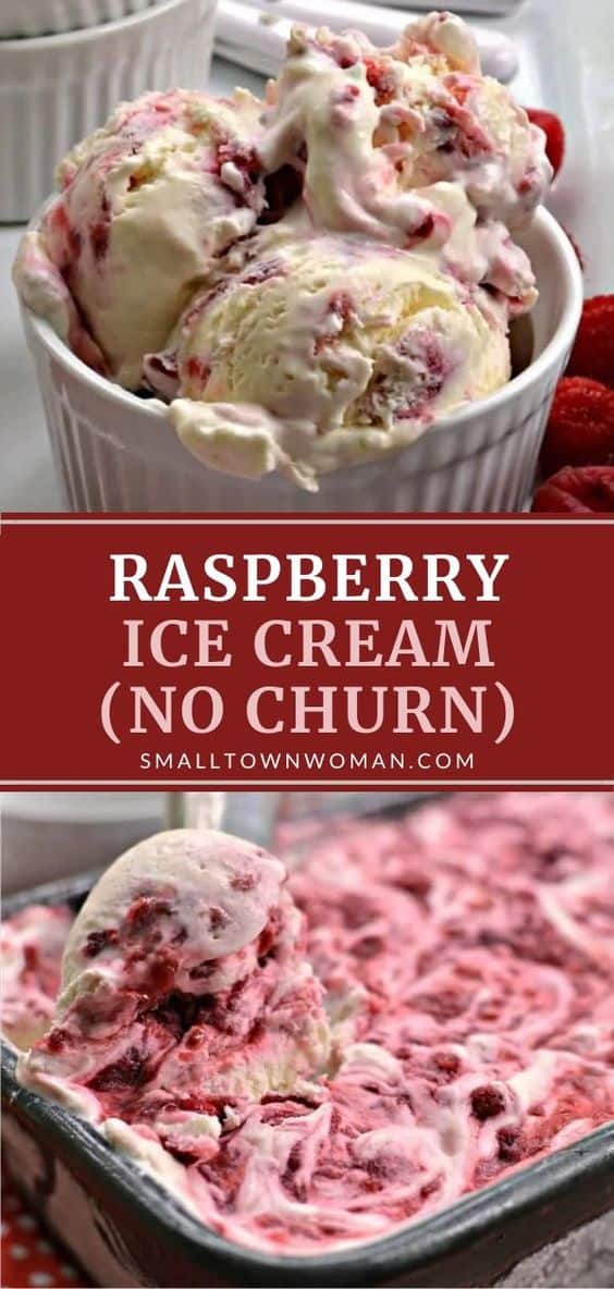 Raspberry Ice Cream | Small Town Woman