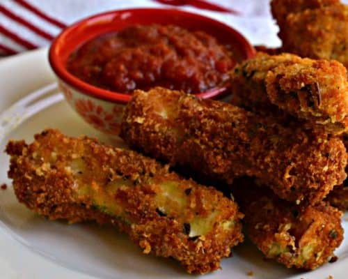 Fried Zucchini (Italian style fried breaded zucchini)