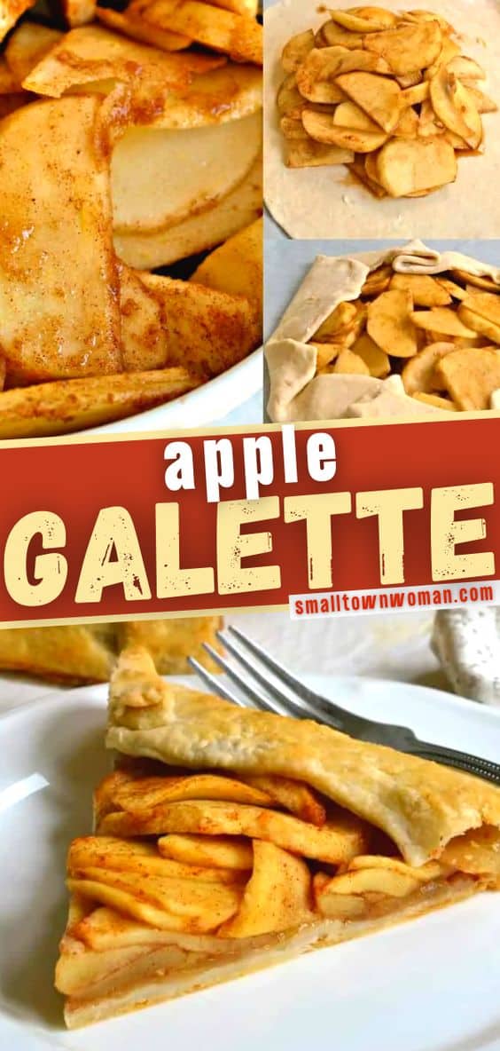 Apple Galette with an easy four ingredient buttery crust