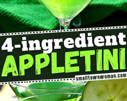 Easy Appletini (Sour Apple Martini) Recipe | Small Town Woman