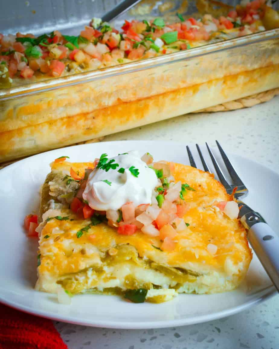 Easy Green Chile Chicken Enchiladas Recipe