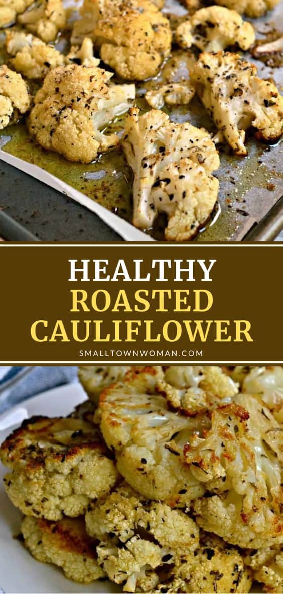 Roasted Cauliflower (an easy heart healthy side dish)