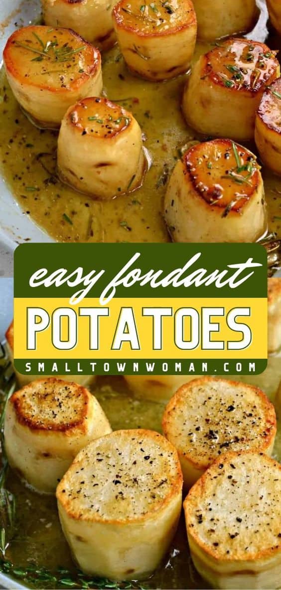Easy Fondant Potatoes Recipe | Small Town Woman