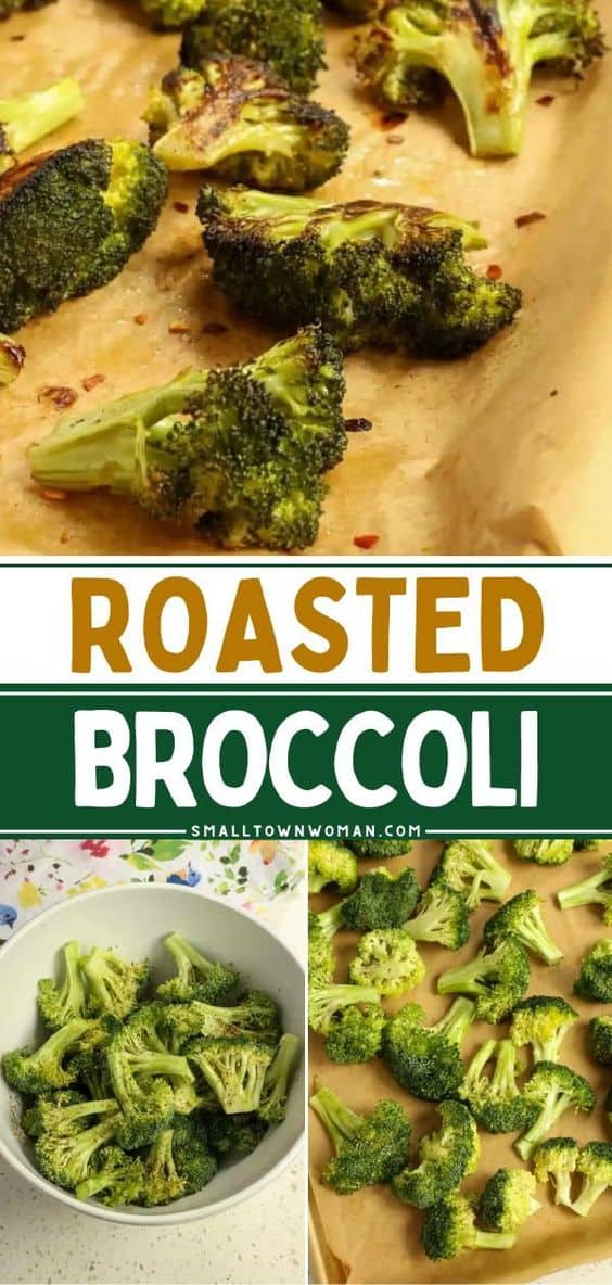 Easy Roasted Broccoli Recipe - Small Town Woman