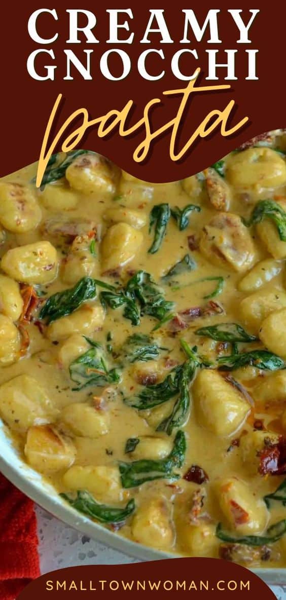 Creamy Gnocchi Pasta Recipe | Small Town Woman