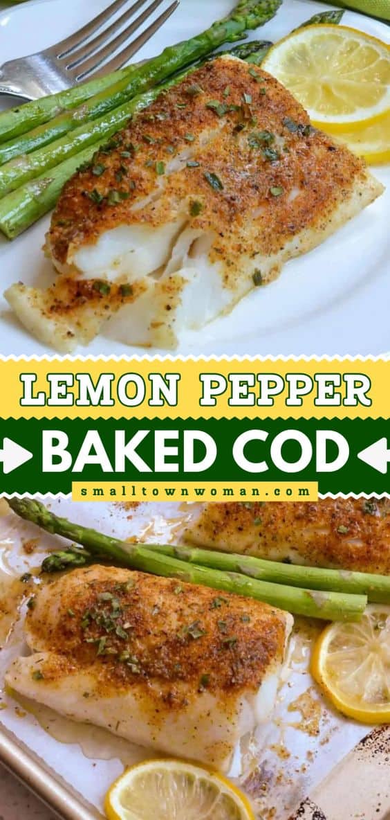 Easy Baked Cod with Lemon Pepper