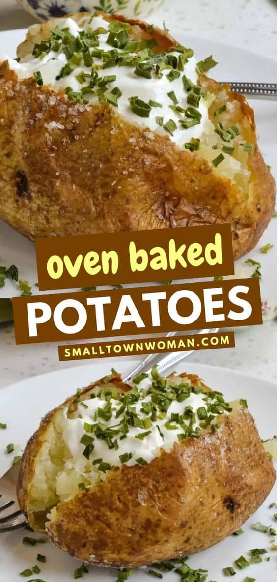 Oven Baked Potatoes (Crispy Skins)