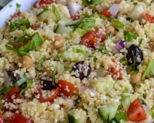Mediterranean Couscous Salad - Small Town Woman