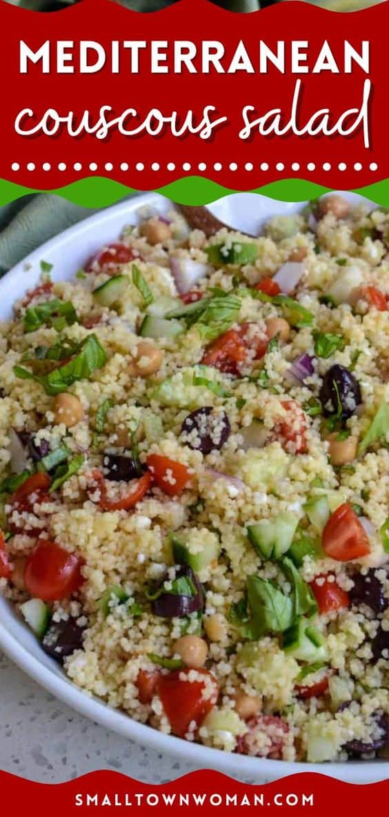 Mediterranean Couscous Salad - Small Town Woman