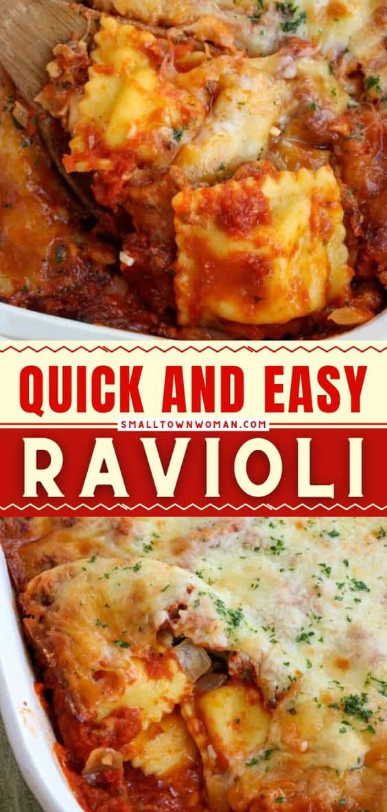 Baked Ravioli - Small Town Woman