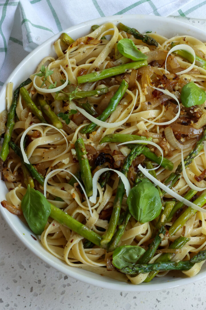 Asparagus Pasta - Small Town Woman