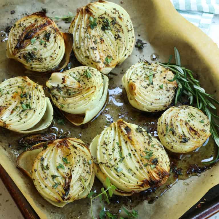 Roasted Onions with Fresh Herbs