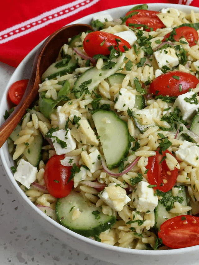 Orzo Pasta Salad Small Town Woman