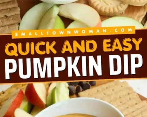 Easy Pumpkin Dip Recipe | Small Town Woman